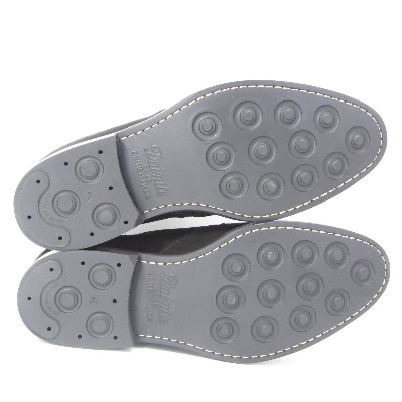 JALAN SRIWIJAYA 未使用 ジャランスリワヤ サイドエラスティック 98920 スリッポン ダイナイト 黒 スエード UK7.5 ...