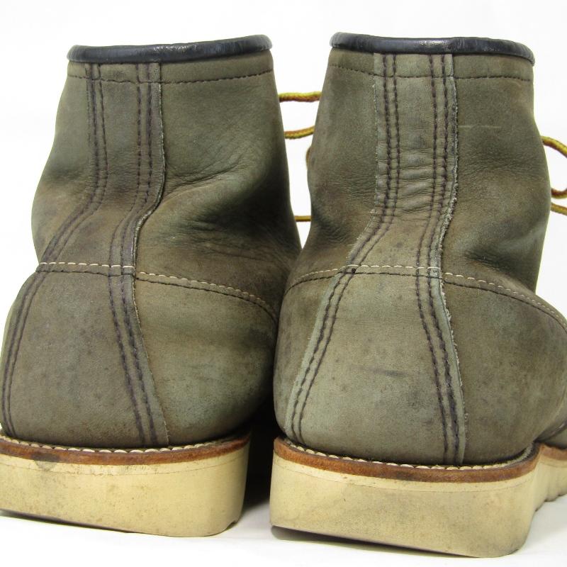 RED WING SHOES REDWING レッドウィング US8.5EE 26.5cm ワークブーツ 2883 日本限定モデル サイド刺?羽根タグ ヌバック モスグリーン 35001678 ...