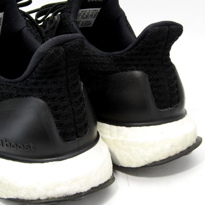 adidas アディダス 25cm UltraBOOST BB6166 ウルトラブースト 18年製 コアブラック ランニングシューズ ...