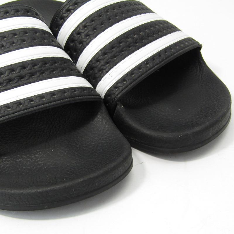 adidas アディダス 26.5cm ADILETTE 280647 アディレッタ スポーツサンダル コアブラック ホワイト ブラック 黒 ...