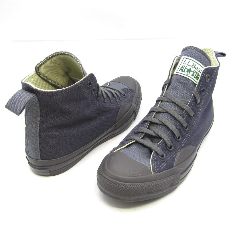 CONVERSE 美品 コンバース エルエルビーン 26.5cm ALL STAR 100 L.L.Bean Hi 1SD176 オールスター STONE GRAY 35002863 ...
