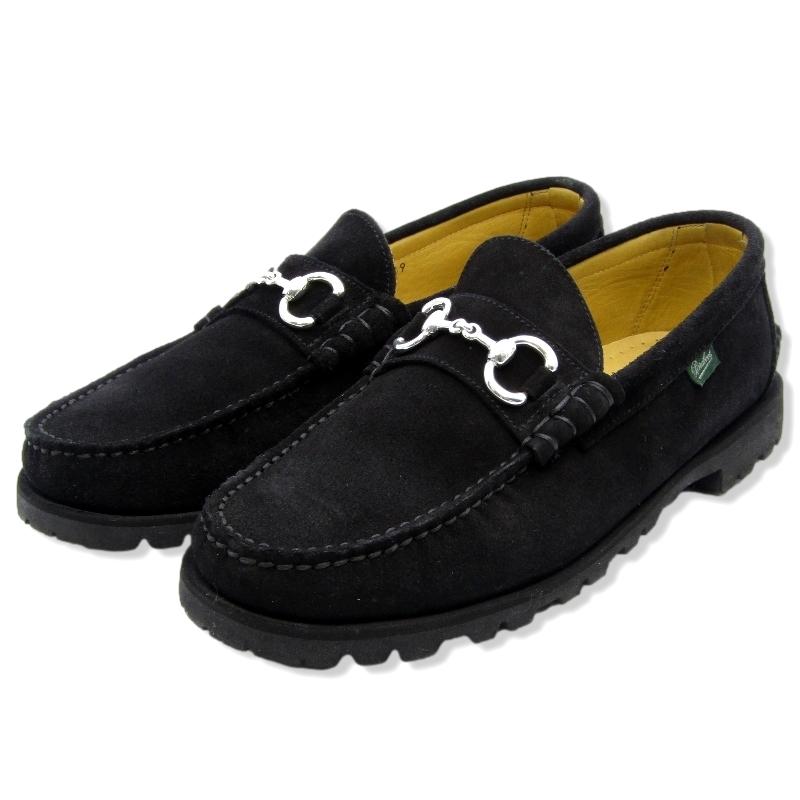 Paraboot 美品 × UNITED ARROWS パラブーツ UK8 ビットローファー 182245 CORAUX MORS スエード ...
