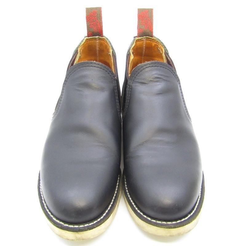 RED WING SHOES REDWING レッドウィング US7.5E 25.5cm ロメオ 8142 2015年製 ROMEO スリッポン オックスフォード ブラック クローム ...