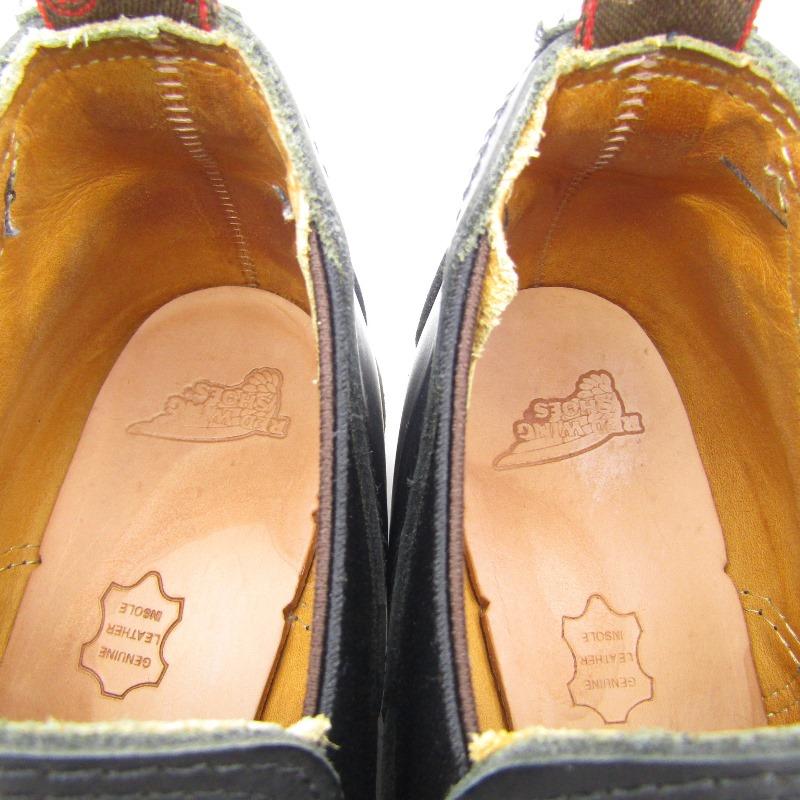 RED WING SHOES REDWING レッドウィング US7.5E 25.5cm ロメオ 8142 2015年製 ROMEO スリッポン オックスフォード ブラック クローム ...