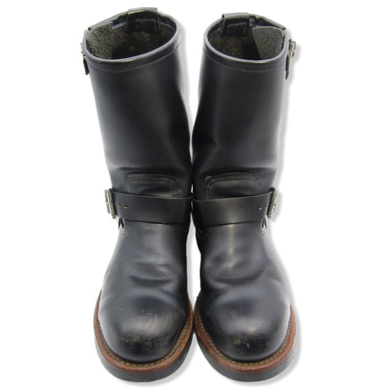 RED WING SHOES REDWING レッドウィング US8.5D 26.5cm エンジニアブーツ 2268 プルオンブーツ 08年製 スチールトゥ ブラック クローム ...