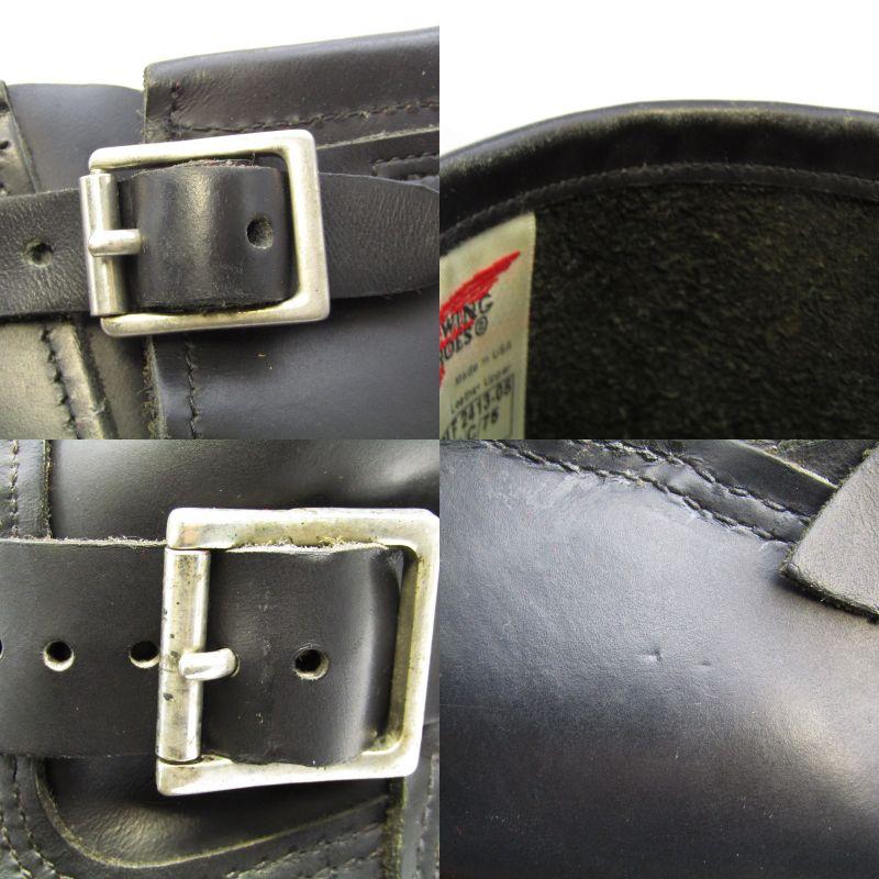 RED WING SHOES REDWING レッドウィング US8.5D 26.5cm エンジニアブーツ 2268 プルオンブーツ 08年製 スチールトゥ ブラック クローム ...