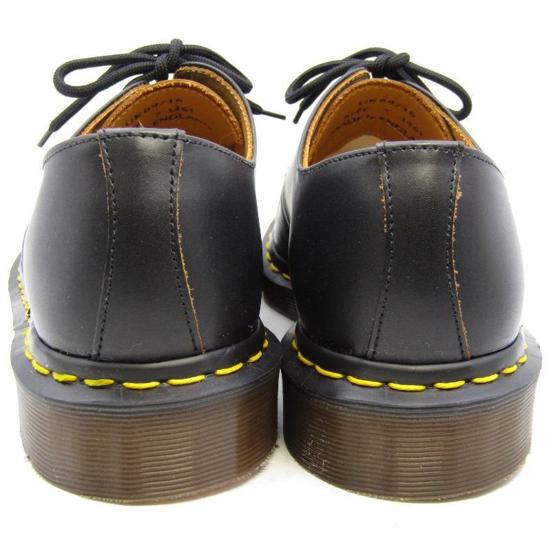 Dr.Martens 美品 ドクターマーチン UK7 3ホールシューズ 1461 UK製 プレーントゥ スムースレザー 英国製 ブラック 黒 35003044 : クラシック - 通販 ...