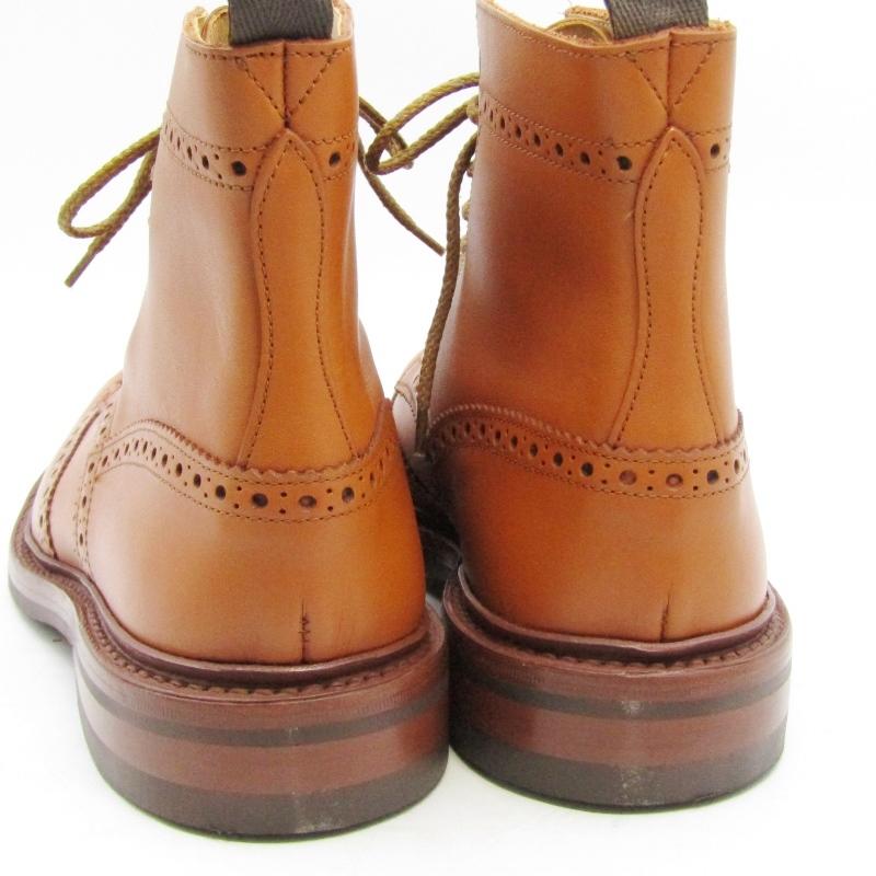 Tricker's 未使用 トリッカーズ UK7 カントリーブーツ 5634/57 STOW ブローグブーツ ウィングチップ シーシェイド ...