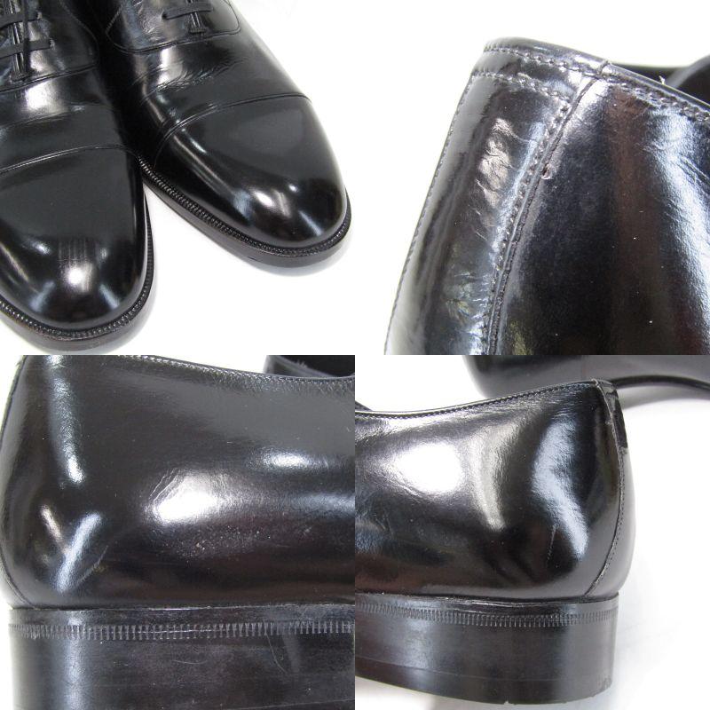 美品 Marelli マレリー 25.5cm キャップトゥ 7514 カーフレザー ストレートチップ 短靴 日本製 内羽根 ブラック 黒 35003174 : クラシック - 通販 ...