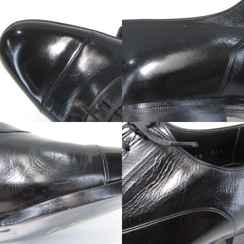 美品 Marelli マレリー 25.5cm キャップトゥ 7514 カーフレザー ストレートチップ 短靴 日本製 内羽根 ブラック 黒 35003174 : クラシック - 通販 ...