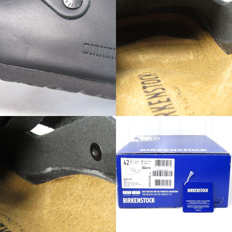 BIRKENSTOCK 未使用 ビルケンシュトック 42 ボストン 60193 Boston BS クロッグサンダル サボ スムースレザー ...