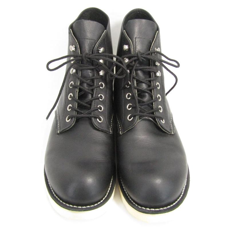 RED WING SHOES 未使用 REDWING レッドウィング US9D 27cm クラシックラウンド 9070 2013年製 6インチ プレーントゥ 廃盤 黒 ブラック ハーネス ...