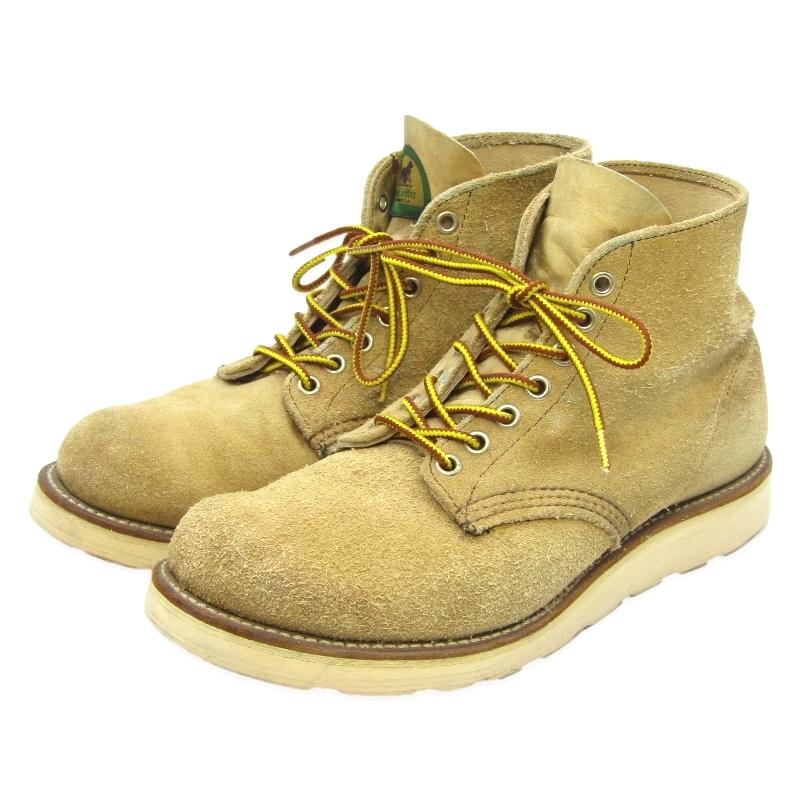 RED WING SHOES REDWING レッドウィング US7.5E 25.5cm クラシックラウンド 8167 半円犬タグ 1990年代中期 ホーソーン アビリーン ラフアウト ...