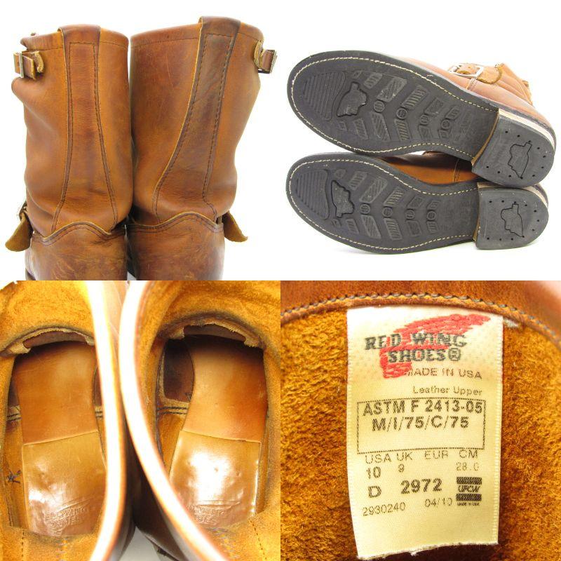 RED WING SHOES REDWING レッドウィング US10D 28cm エンジニアブーツ 2972 2010年製 ワークブーツ ...