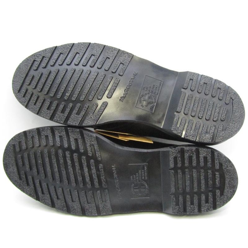 未使用 Dr.Martens ドクターマーチン UK8 1461 MONO 3ホールシューズ 14345001 スムースレザー 3EYE プレーントゥ ブラック 黒 35003705 : ...