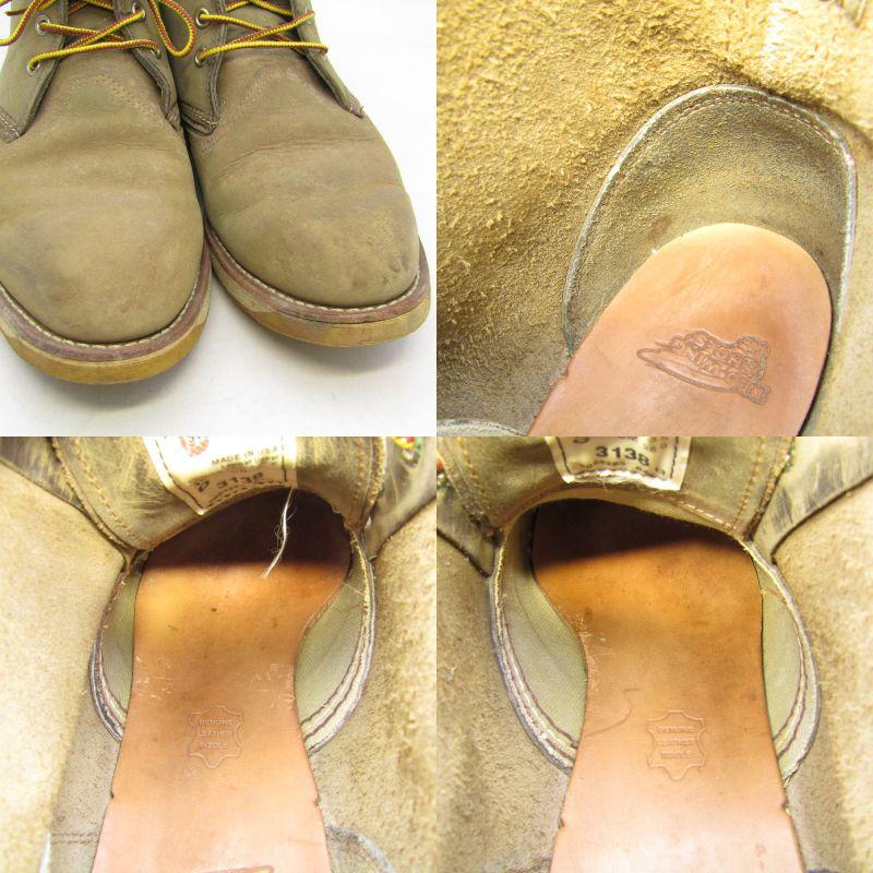 REDWING レッドウィング US10D 28cm クラシックチャッカ 3138 2013年製 ワークブーツ アンクルカット グレー レザー ...