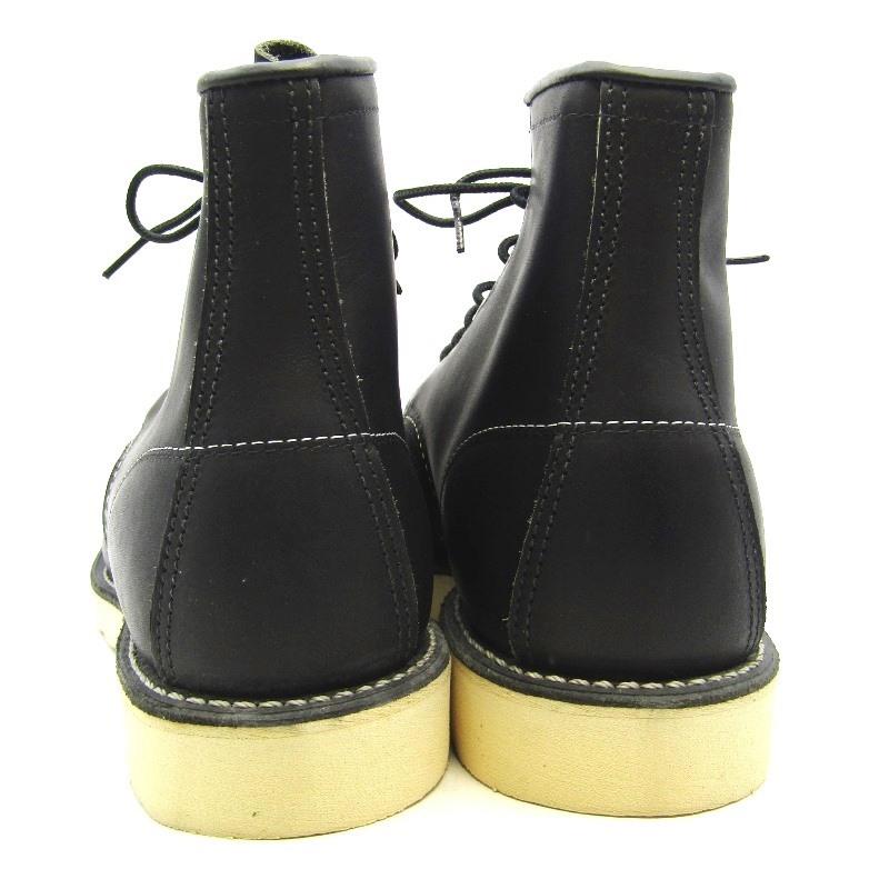 未使用 REDWING レッドウィング US9.5D 27.5cm モックトゥ 9075 2013年製 6インチ クラシック ワークブーツ ブラック ハーネス 35003980 : ...