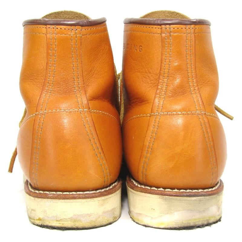 RED WING SHOES REDWING レッドウィング US7.5E 25.5cm モックトゥ 9875 四角犬タグ 復刻 2015年製 ワークブーツ ゴールドラセット セコイア ...