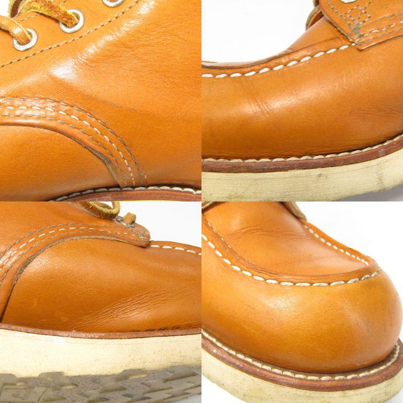 RED WING SHOES REDWING レッドウィング US7.5E 25.5cm モックトゥ 9875 四角犬タグ 復刻 2015年製 ワークブーツ ゴールドラセット セコイア ...