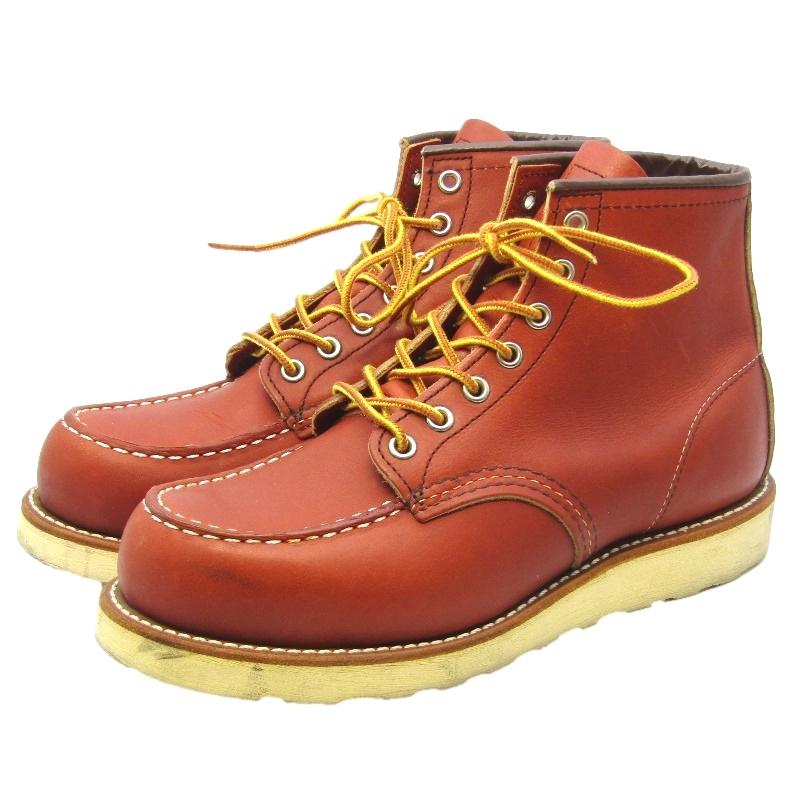 RED WING SHOES 美品 REDWING レッドウィング US7.5E 25.5cm モックトゥ 8875 2016年製 アイリッシュセッター ワークブーツ 赤茶 オロラセット ...