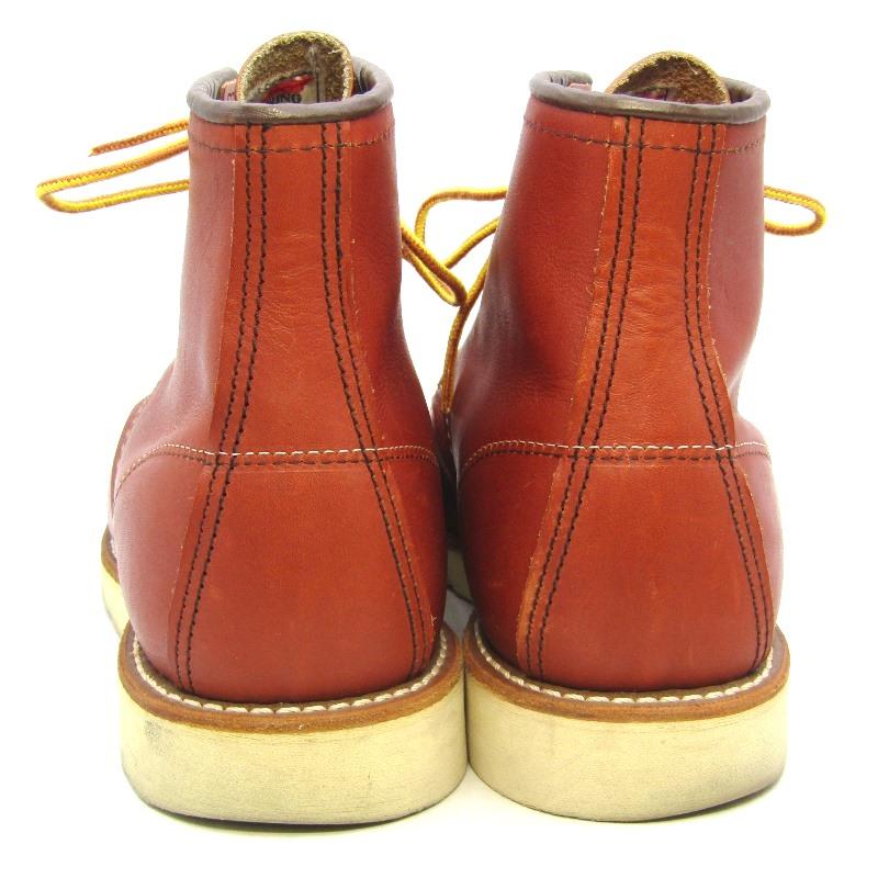 RED WING SHOES 美品 REDWING レッドウィング US7.5E 25.5cm モックトゥ 8875 2016年製 アイリッシュセッター ワークブーツ 赤茶 オロラセット ...