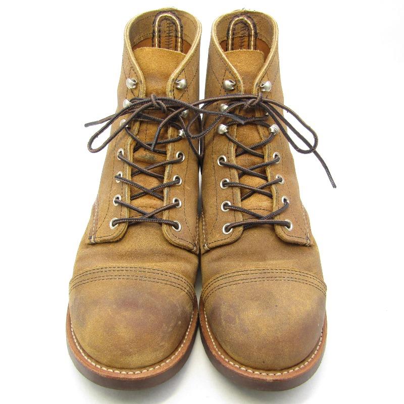 RED WING SHOES REDWING レッドウィング US8.5D 26.5cm アイアンレンジャー 8083 ワークブーツ 22年製 ホーソーン ミュールスキナー ラフアウト ...