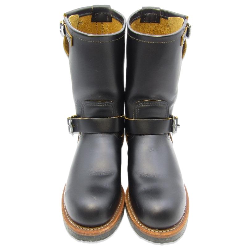 RED WING SHOES 美品 REDWING レッドウィング US8D 26cm エンジニアブーツ 9268 復刻 茶芯 スチールトゥ ストーブパイプ ブラック クロンダイク ...