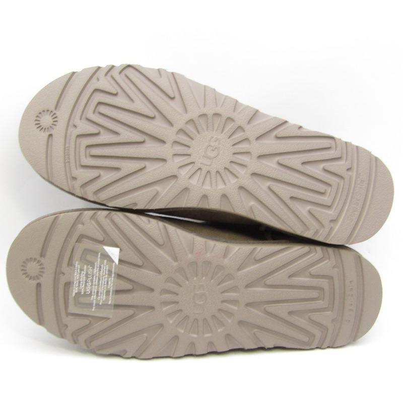 未使用 UGG アグ 27cm CLASSIC ULTRA MINI ZIP 1143984 クラシック ウルトラ ミニ ジップ スエード グレー SMOKE PLUME/RED ...