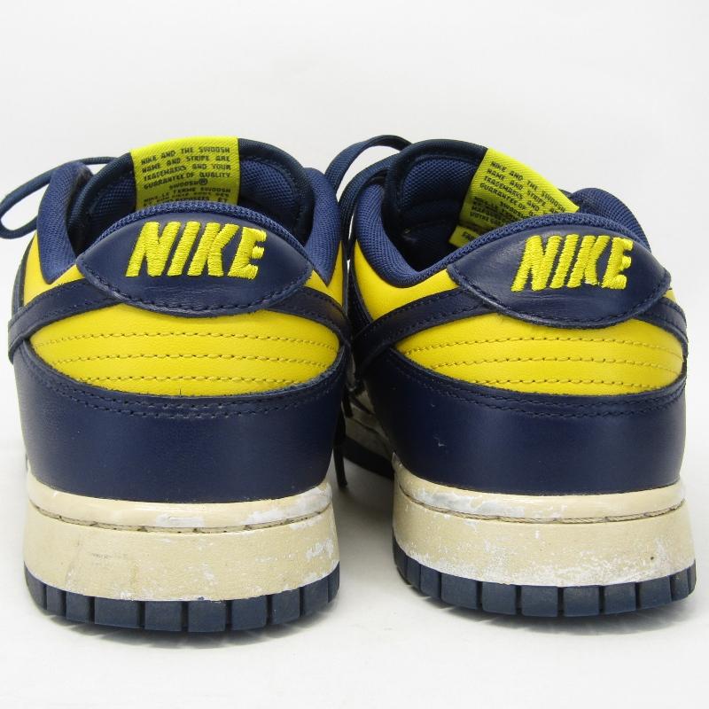 NIKE ナイキ 27.5cm DUNK LOW RETRO MICHIGAN DD1391-700 ダンク ロー レトロ ミシガン 2020年製 VARSITY MAIZE/MIDNIGHT ...