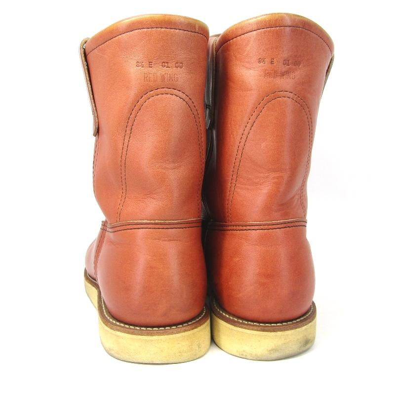 RED WING SHOES（レッドウィング） REDWING US8.5E 26.5cm ペコスブーツ 8866 刺繍羽タグ 2000年製 ...