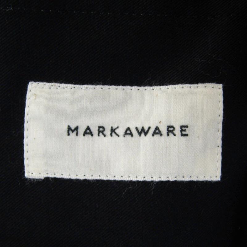 美品 MARKAWARE マーカウェア スラックパンツ A25A11PT01C CLASSIC FIT DOUBLE PLEATED TROUSERS ベージュ 2 37000078 ...