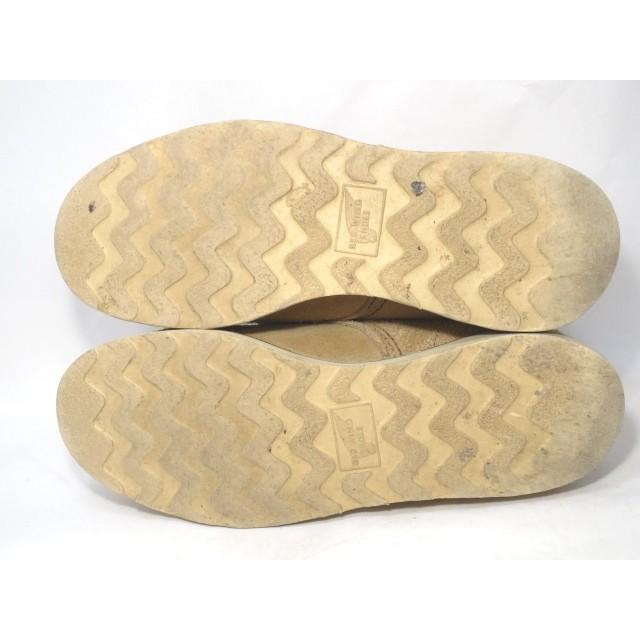RED WING SHOES REDWING×A BATHING APE レッドウィング エイプ STA プレーントゥ ブーツ ベージュ スエード US7.5E 25.5cmブーツ【中古 ...
