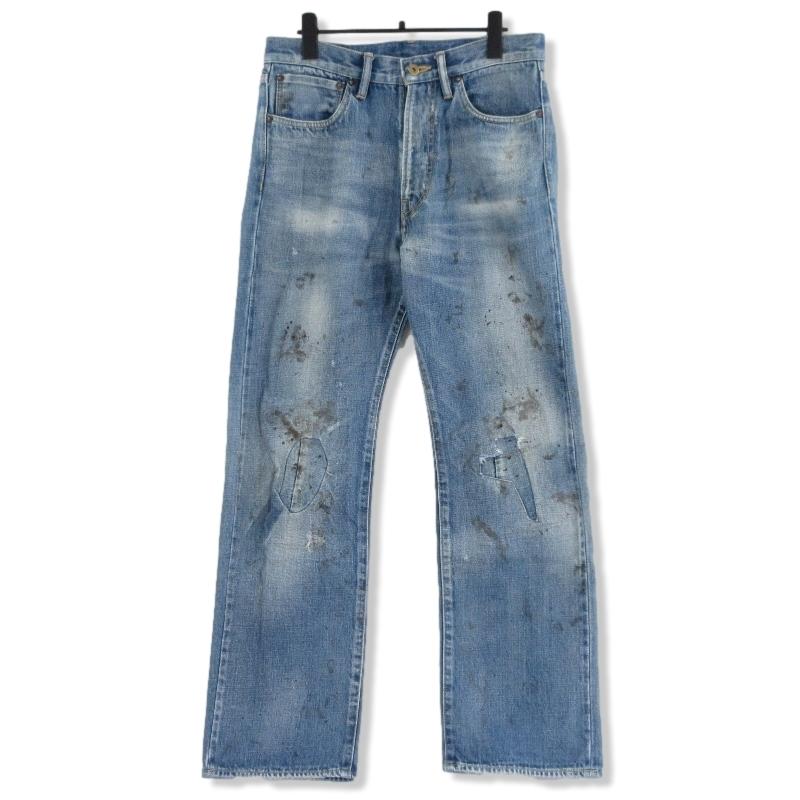 CALEE キャリー デニムパンツ ダメージ加工 ブルー 青 32 メンズ 中古 43000094 : クラシック - 通販 - Yahoo!ショッピング