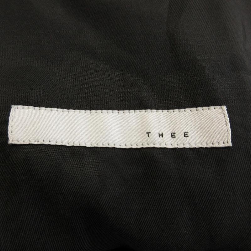 美品 THEE シー 3 button box jacket PW-JK-01-A 3釦 ボックスジャケット ブラック 黒 2 メンズ 中古 ...