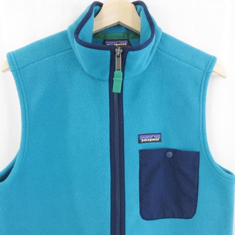 patagonia パタゴニア フリースベスト 25681 ブルー 青 S メンズ 中古 43001100 : クラシック - 通販 ...