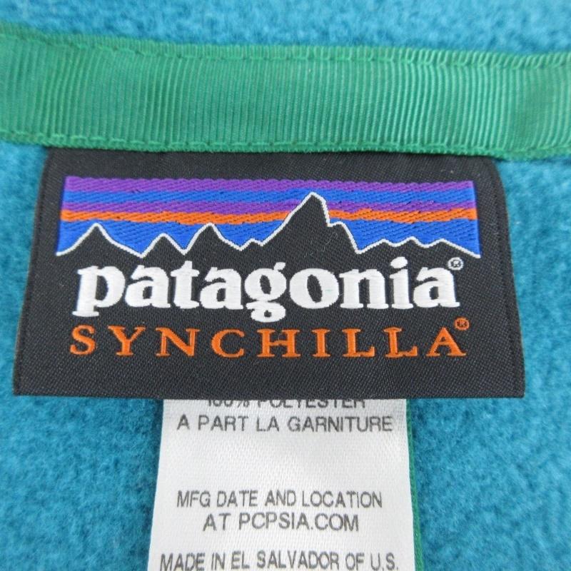 patagonia パタゴニア フリースベスト 25681 ブルー 青 S メンズ 中古 43001100 : クラシック - 通販 ...