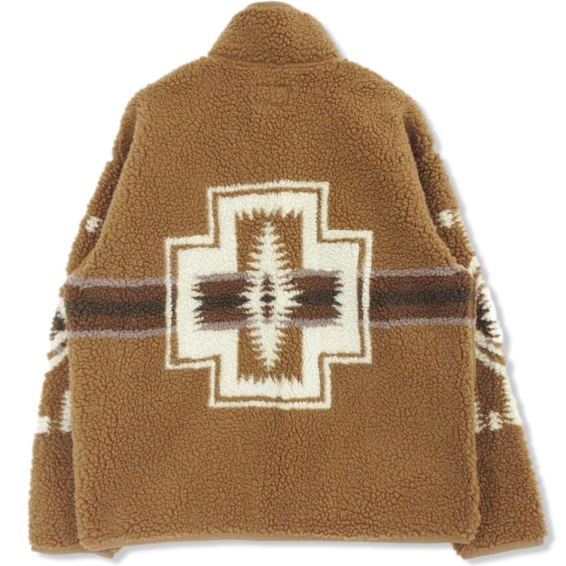 未使用 PENDLETON ペンドルトン JQ Boa Stand Blouson 0475-1014 ボアフリースジャケット キャメル L 43003395 : 43003395 ...