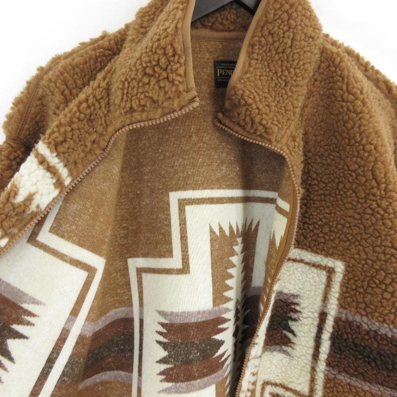 未使用 PENDLETON ペンドルトン JQ Boa Stand Blouson 0475-1014 ボアフリースジャケット キャメル L 43003395 :43003395:クラシック ...