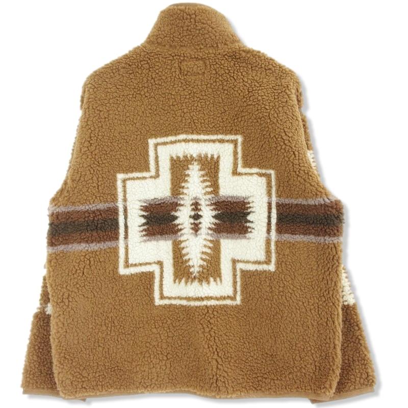 未使用 PENDLETON ペンドルトン JQ Boa Stand Blouson 0475-1014 ボアフリースジャケット キャメル M 43003396 : 43003396 ...