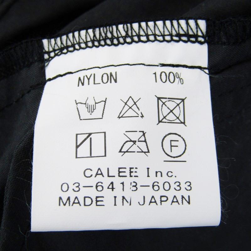 CALEE キャリー ナイロンアノラックパーカー CL-22SS037 Peach skin nylon calee logo anorak parka ジャケット 黒 XL 43003842 ...