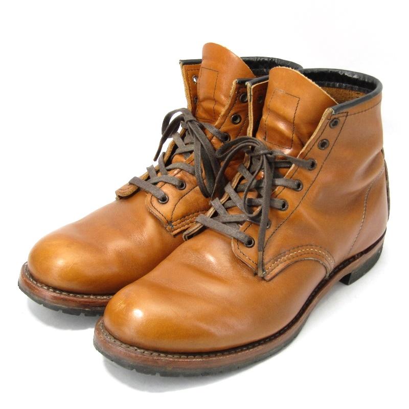 RED WING SHOES REDWING レッドウイング US8.5 26.5cm ベックマン 9013 ワークブーツ ラウンドトゥ 14年製 チェスナット 43004001 ...