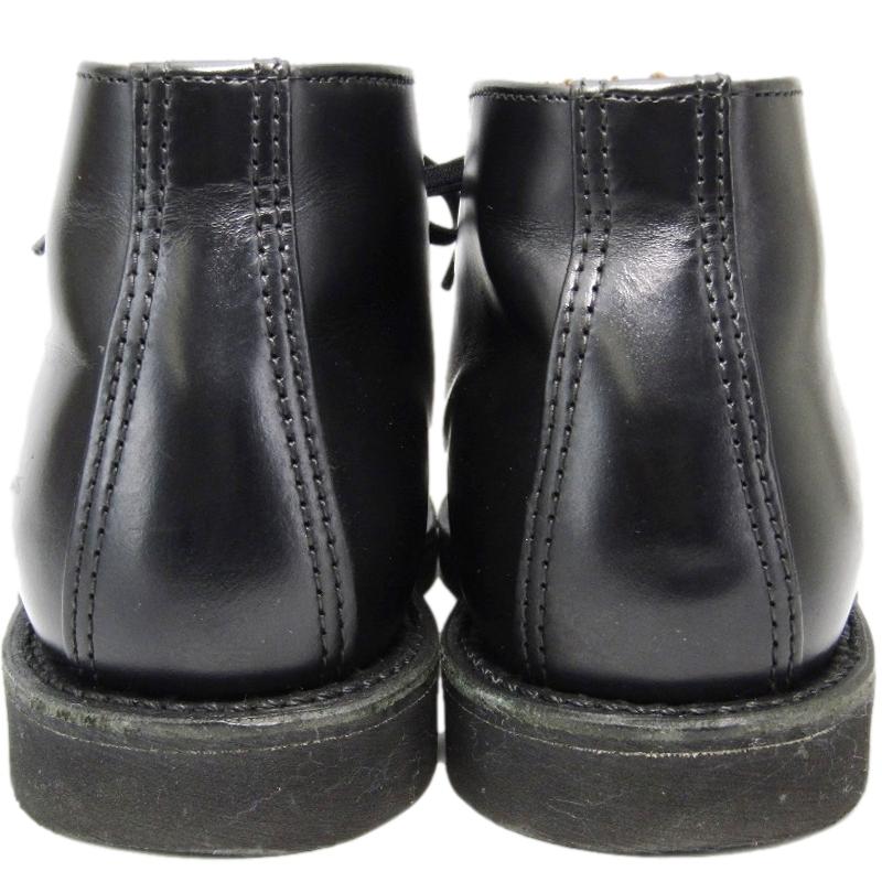 RED WING SHOES REDWING レッドウィング US7.5D 25.5cm ポストマン 9196 17年製 POSTMAN CHUKKA シャパラルレザー BLACK ...