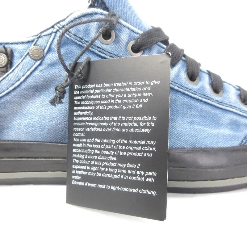 DIESEL 未使用 ディーゼル EXPOSURE LOW 1 デニム 加工 エクスポージャー ローカット INDIGO 27cm 箱付 ...