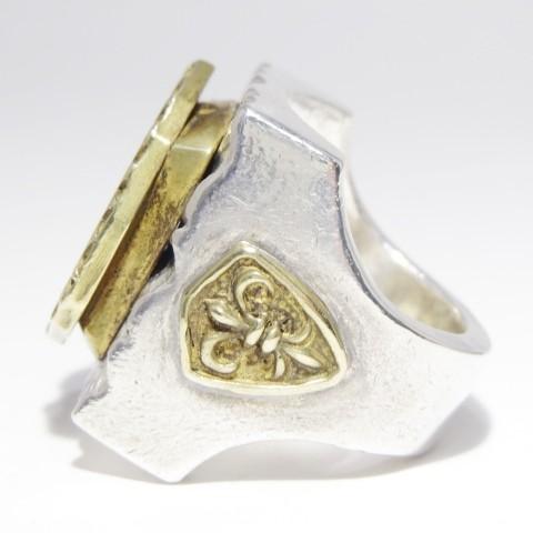 CALEE キャリー MEXICAN RING メキシカン リング SV925 BRASS 17号 CL-14S023AC コンビ素材 箱タグ付 中古【中古】50006017 : クラシック ...