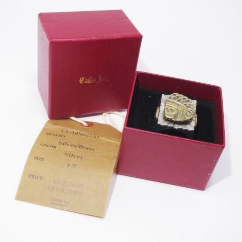 CALEE キャリー MEXICAN RING メキシカン リング SV925 BRASS 17号 CL-14S023AC コンビ素材 箱タグ付 中古【中古】50006017 : クラシック ...