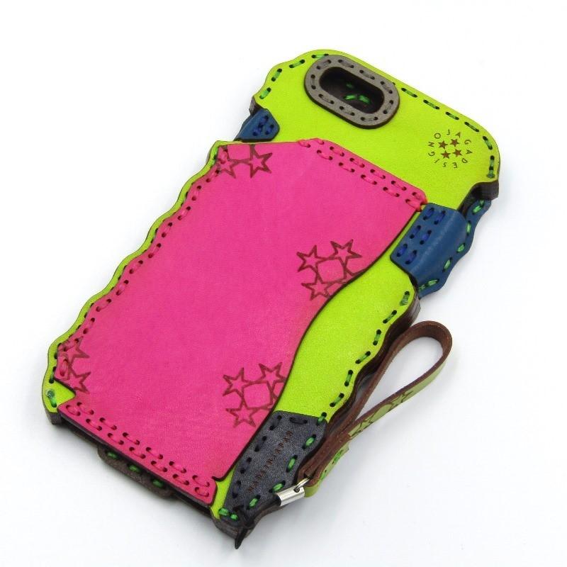 ojaga design 良品 オジャガデザイン iPhone6/6sケース GOMEISA ゴメイサ 黄緑/ピンク/ネイビー レザー 革 中古 50009068 : クラシック - 通販 ...