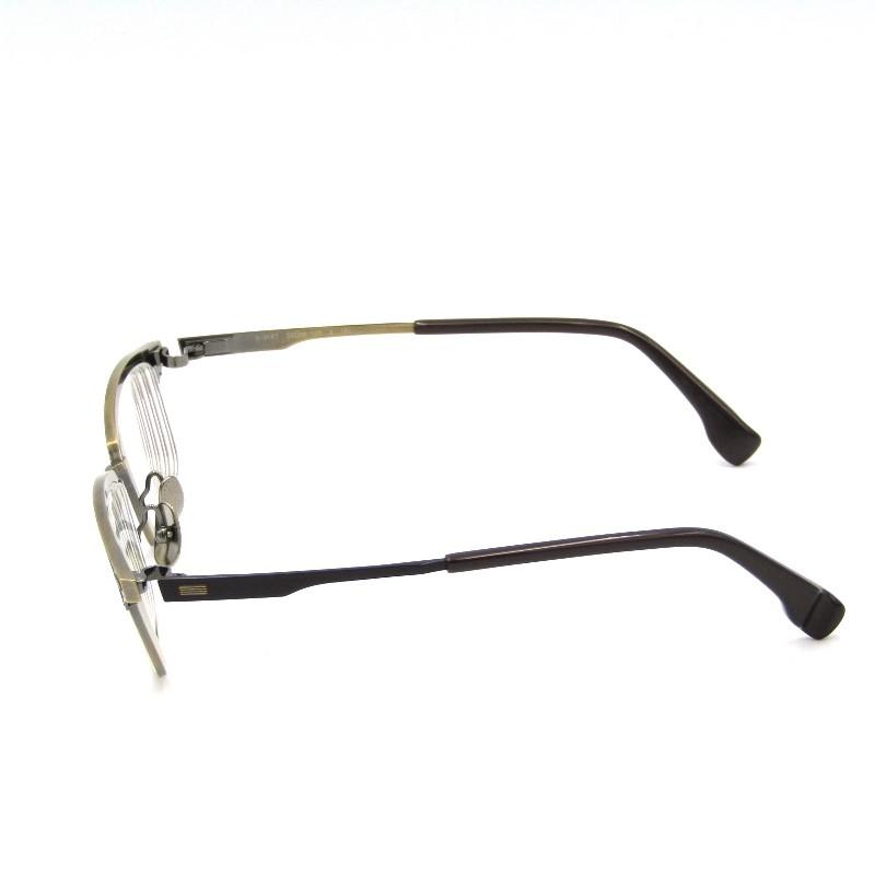 999.9 フォーナインズ メガネフレーム S-916T ブロウ スクエア 3/ アンティークゴールド 度入り メガネ 眼鏡 サングラス 中古 50009886 : 50009886 ...