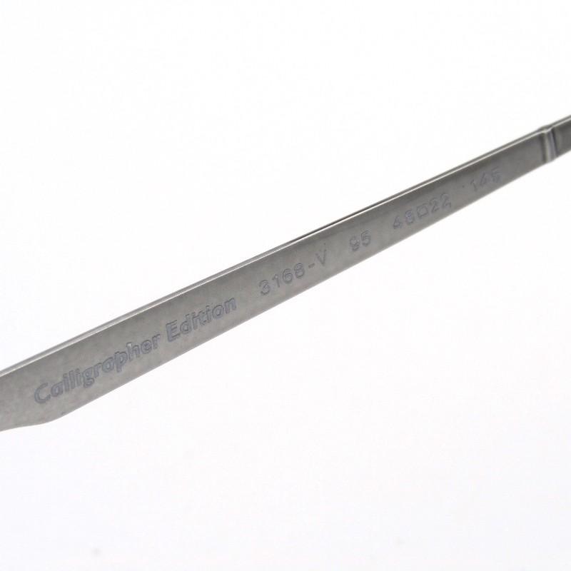 未使用 Persol ペルソール メガネフレーム 3168-V 95 クラウンパント calligrapher edition ブラック 黒 ...