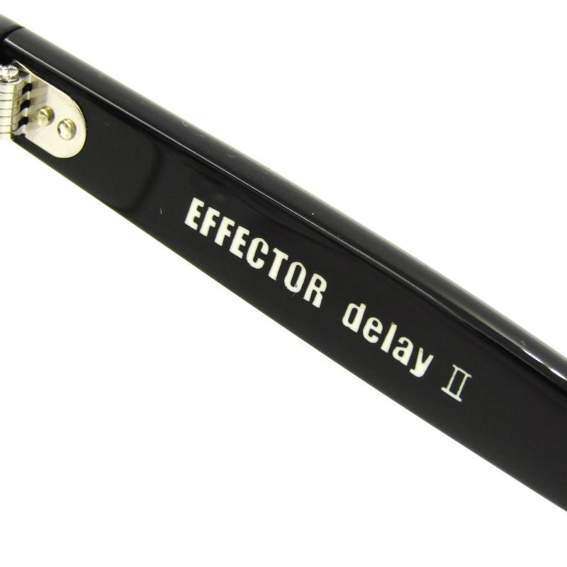 EFFECTOR 美品 エフェクター サングラス delay II ディレイ2 サーモント ブロウ 8mm生地 日本製 ブラック 黒 メガネ 眼鏡 中古 50013114 : クラシック ...