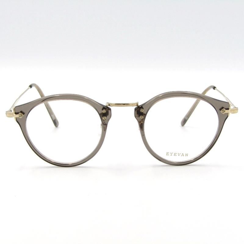 美品 EYEVAN アイヴァン アイバン メガネフレーム E-0505 ボストン コンビ SMKG/スモークゴールド 50013410 : クラシック - 通販 - Yahoo!ショッピング
